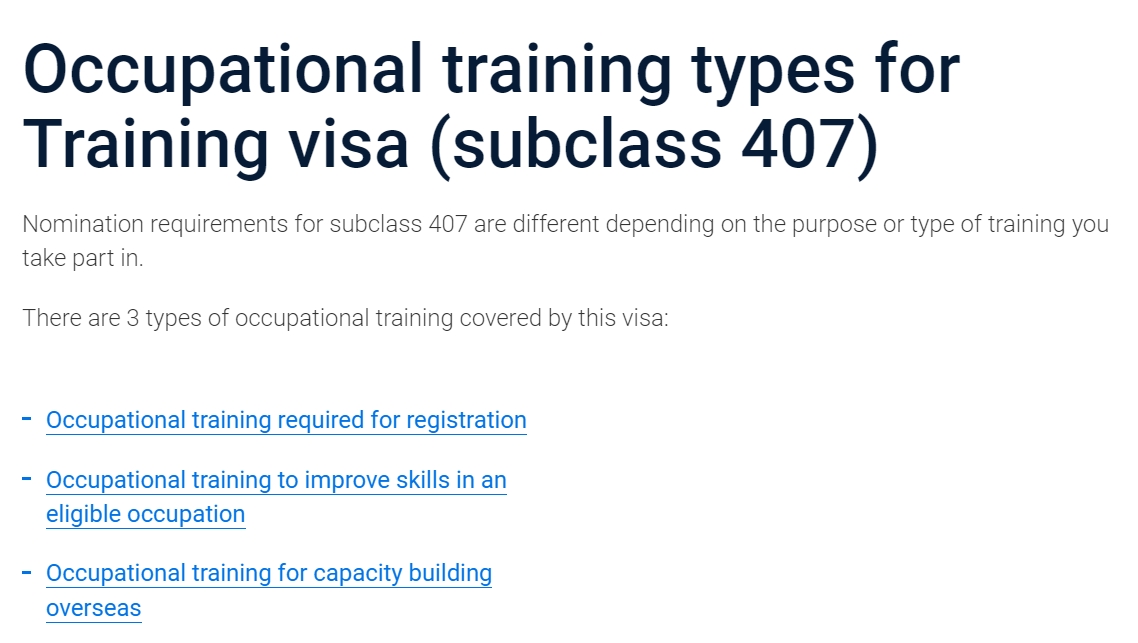 Understanding the Training Visa Subclass 407 - Kris Ahn Lawyers
