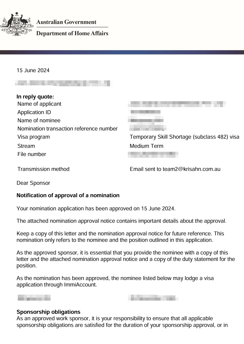 Secrets to Fast-Approved 482 Visa Nominations - Kris Ahn Lawyers