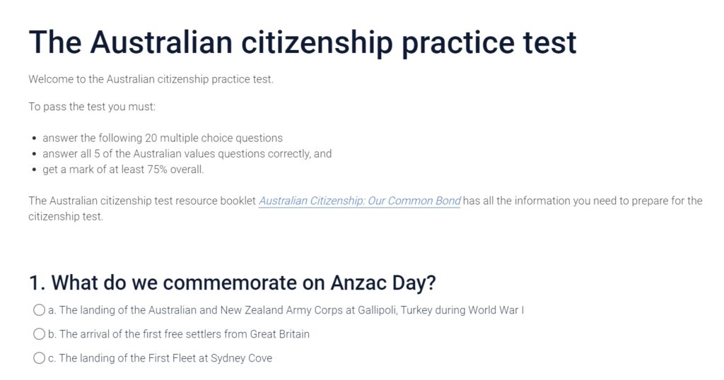 Decoding the Australian Citizenship Test and Interview: Preparation ...